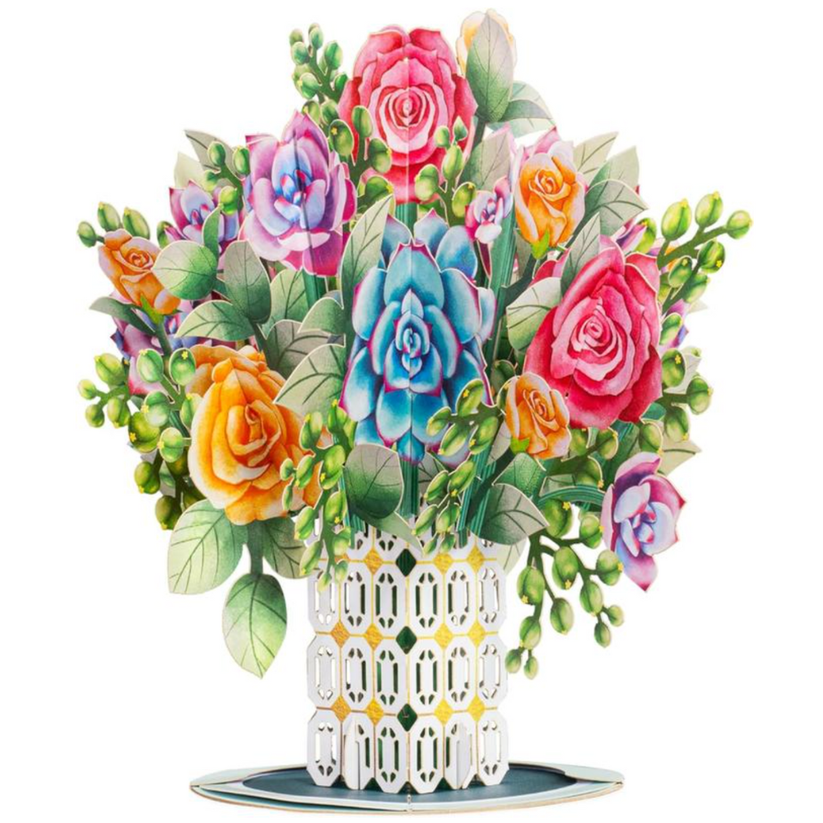 The Forever Bouquet™: 3D Pop-Up Flower Card – Eco Commuters