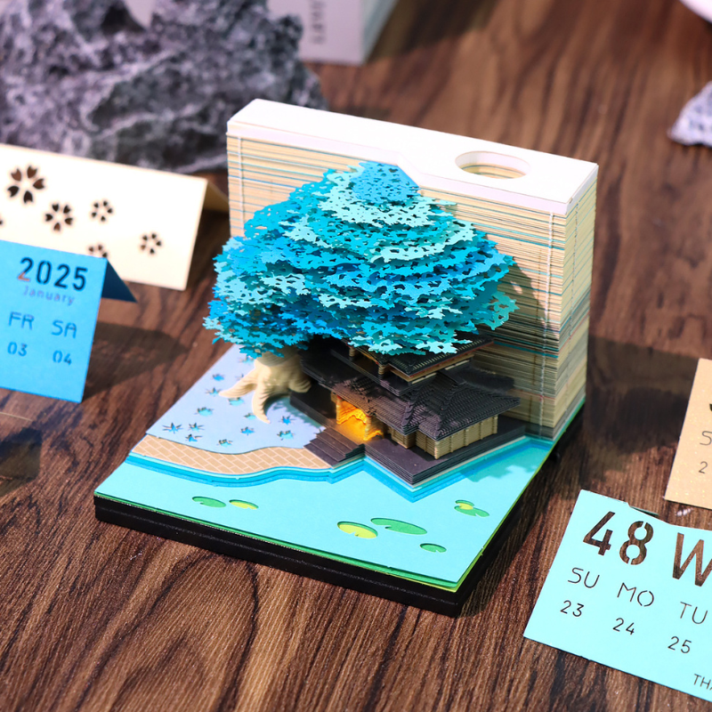 TimePiece® Calendar 3D - Tree of Sky and Ocean – Eco Commuters