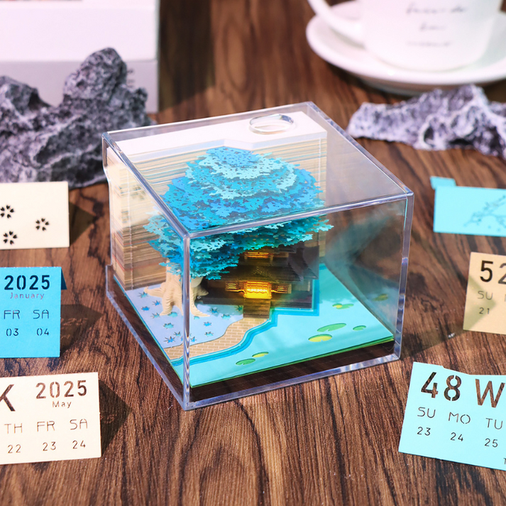 TimePiece® Calendar 3D - Tree of Sky and Ocean – Eco Commuters