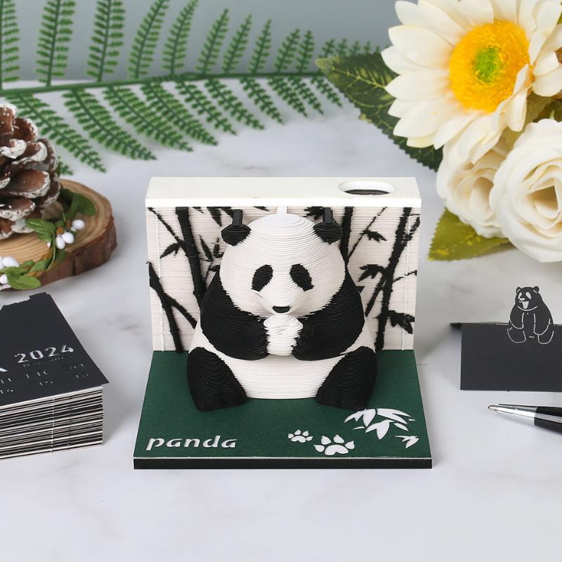 TimePiece® Calendar 3D - Panda – Eco Commuters
